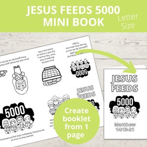 Jesus Feeds 5000 Craft, Jesus Feeds the 5000, Miracles of Jesus, Jesus ...