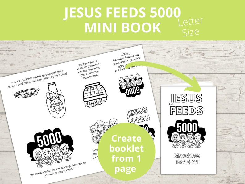 Jesus Feeds 5000 Craft, Jesus Feeds the 5000, Miracles of Jesus, Jesus ...