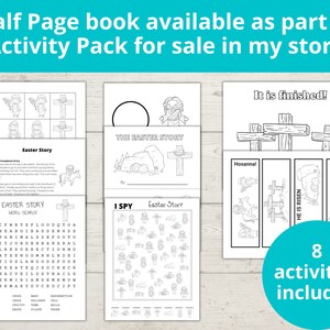 Easter Story Printable for Kids, Jesus on the Cross Craft, Story of ...