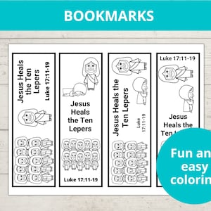 Ten Lepers, Jesus Heals Lepers, Bible Story Crafts, Jesus Heals, Bible ...