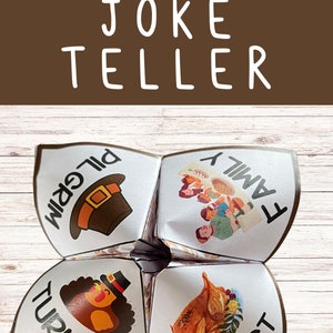 Thanksgiving Joke Cards, Thanksgiving Joke Teller, Fortune Teller ...