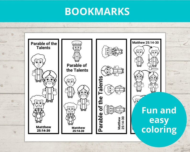 Parable of the Talents, Parables of Jesus, Bible Story Crafts, Sunday ...