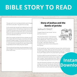 Battle of Jericho, Joshua and the Battle of Jericho, Bible Story Crafts ...