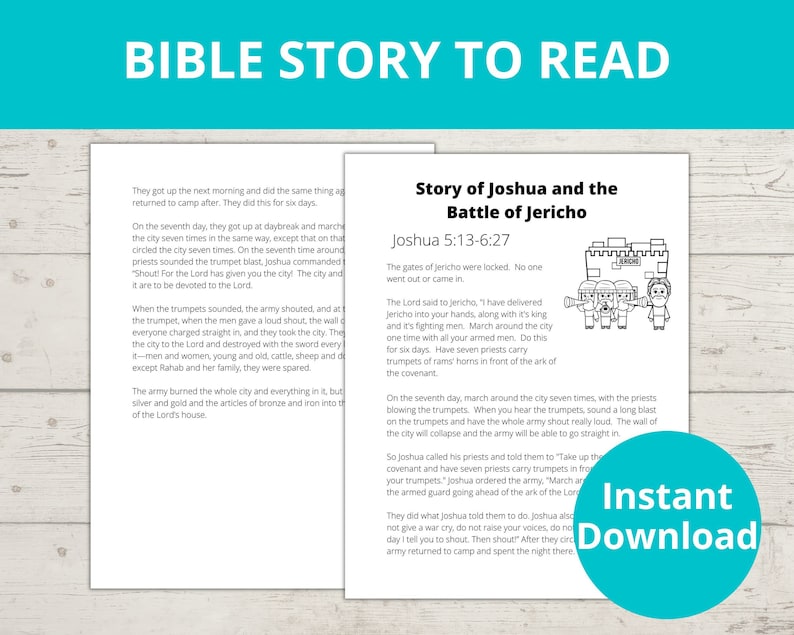 Battle of Jericho, Joshua and the Battle of Jericho, Bible Story Crafts ...