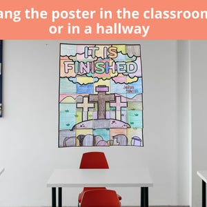 It is Finished, Easter Coloring Pages, Bible Collaborative Posters ...