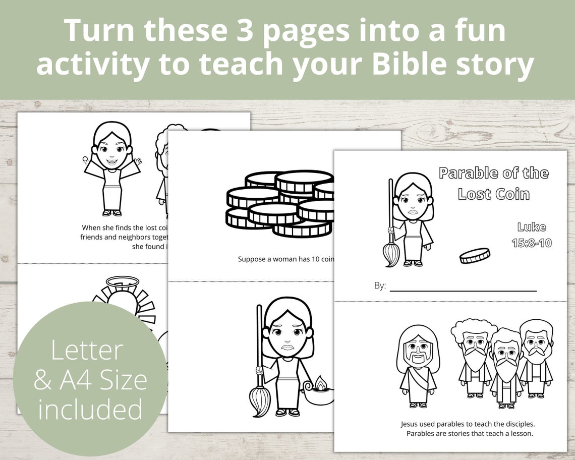 Parable of the Lost Coin, Sunday School Crafts, Jesus Parables, Jesus ...