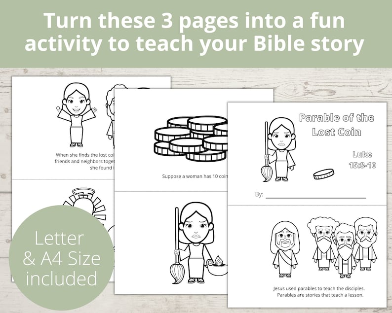 Parable of the Lost Coin, Sunday School Crafts, Jesus Parables, Jesus ...