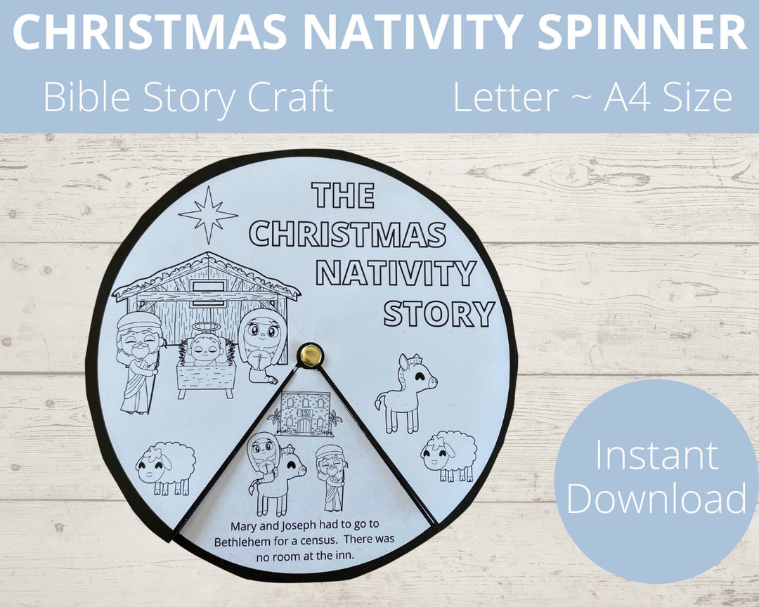 Christmas Nativity Bible Story Sunday School Craft Bible - Etsy