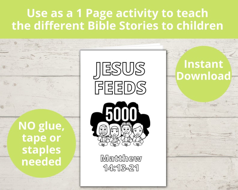Jesus Feeds 5000 Craft, Jesus Feeds the 5000, Miracles of Jesus, Jesus ...
