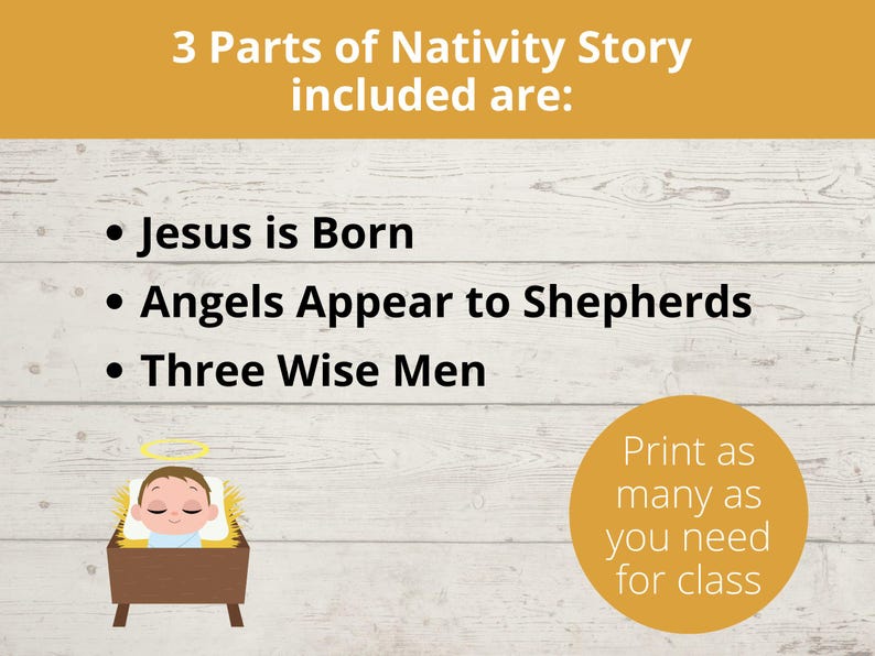 Christmas Nativity, Jesus is Born, First Christmas, Sunday School ...