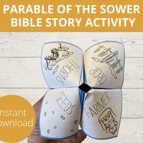 Parable of the Sower Kids Activity Interactive Bible Lesson - Etsy
