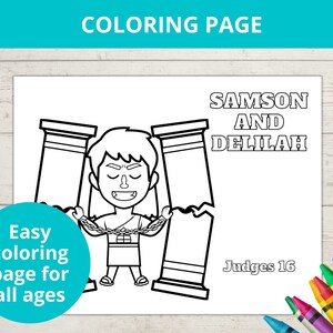 Samson and Delilah, Samson Craft, Bible Story Crafts, Sunday School ...