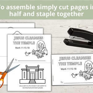Jesus Cleanses the Temple, Bible Coloring Pages, Sunday School Craft ...