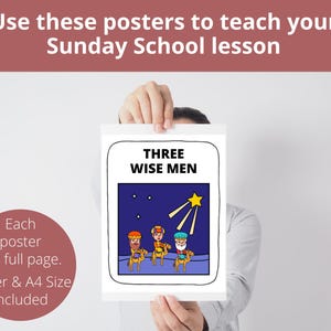 Three Wise Men Posters, Bible Coloring Pages for Kids, Bible Story ...