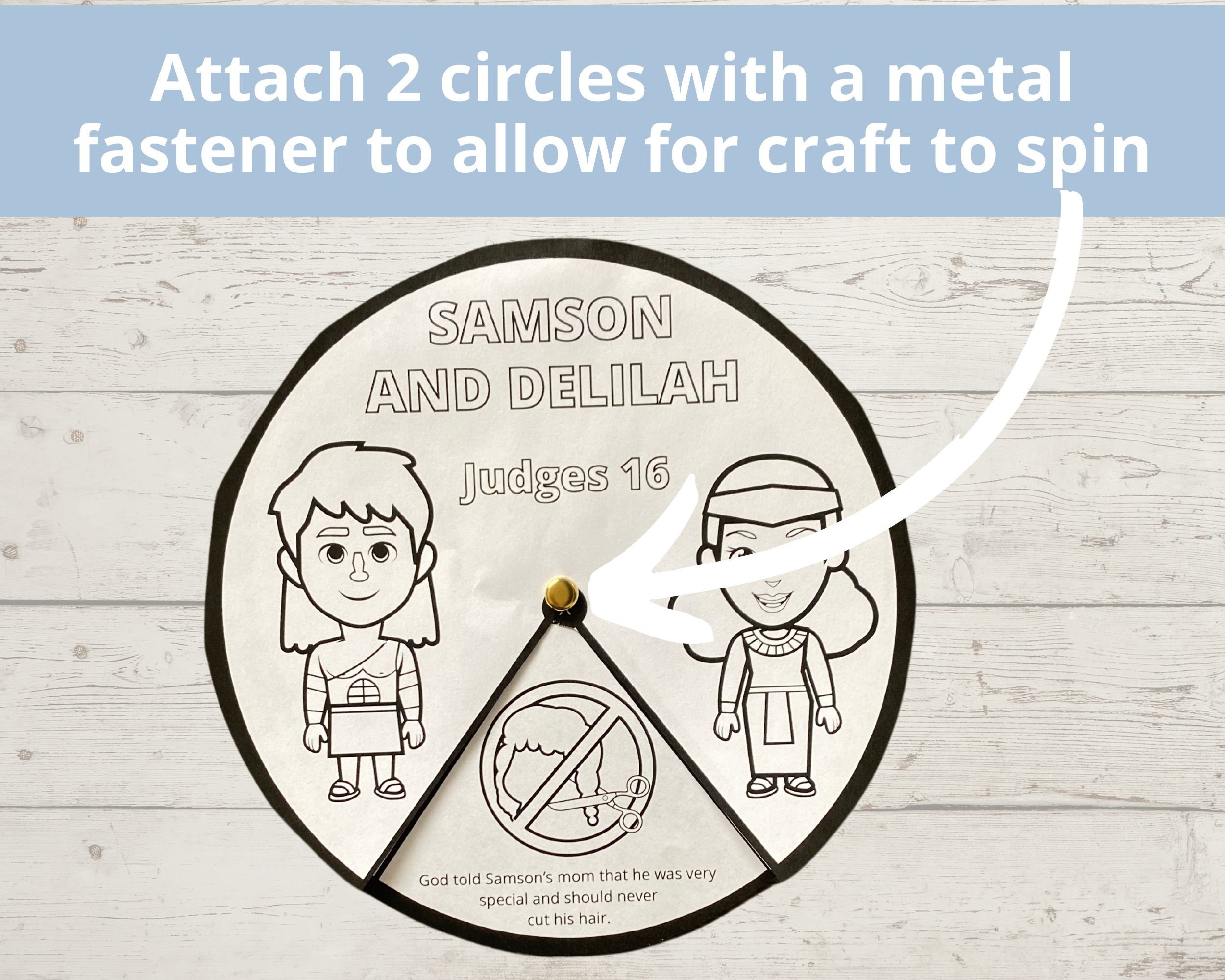 Samson and Delilah, Samson Bible Craft, Sunday School Activities, Kids ...