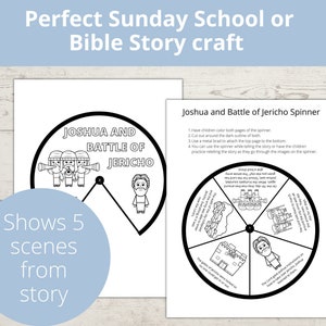 Joshua and the Battle of Jericho, Bible Story Printable, Joshua 6 ...