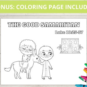 Good Samaritan Craft, Parables of Jesus, Printable Mini Books, Kids ...