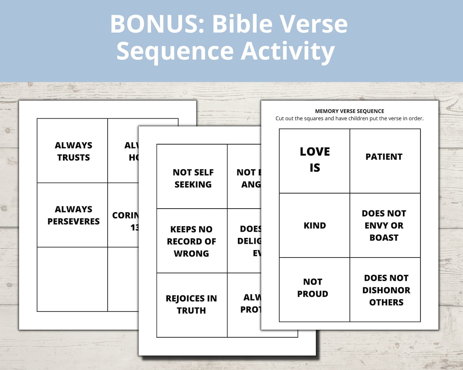 Love is Patient Sunday School Craft, 1 Corinthians 13 Bible Story ...