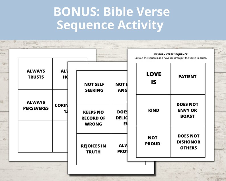 Love is Patient Sunday School Craft, 1 Corinthians 13 Bible Story ...