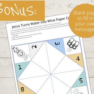 Jesus Turns Water Into Wine, Sunday School Crafts, Jesus Miracle ...