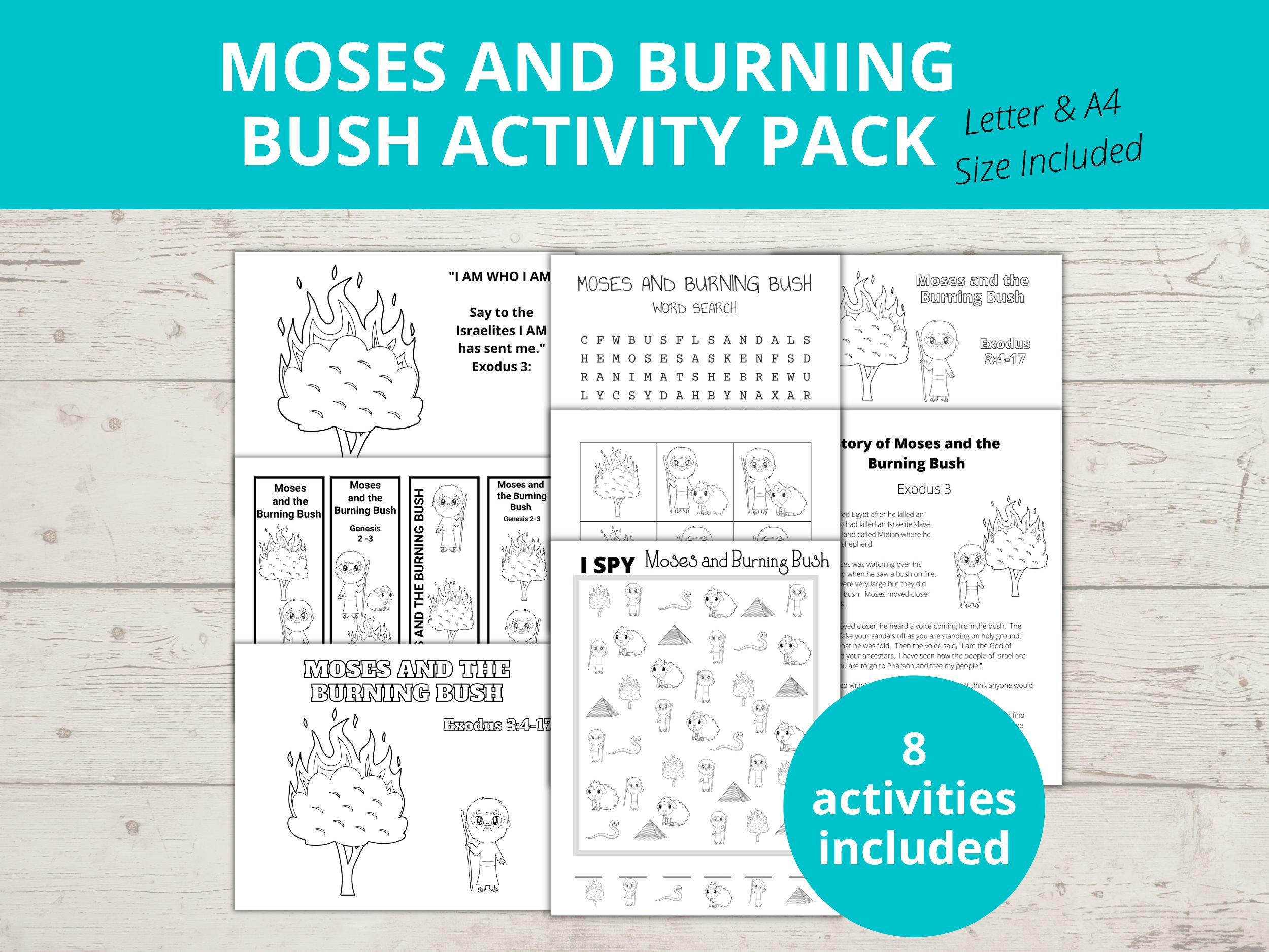Moses And The Burning Bush Activities