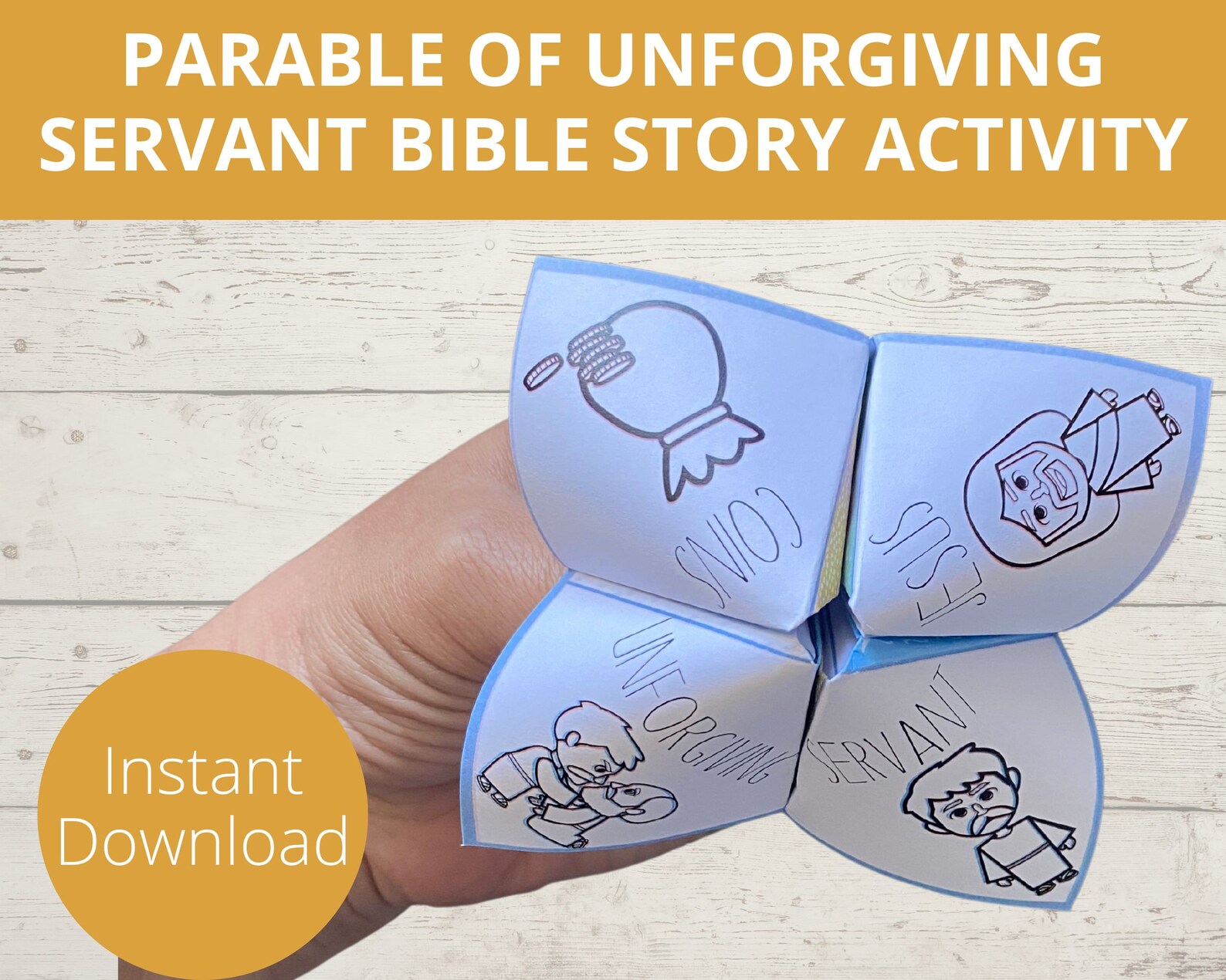 Parable of Unforgiving Servant Parables of Jesus Fortune - Etsy