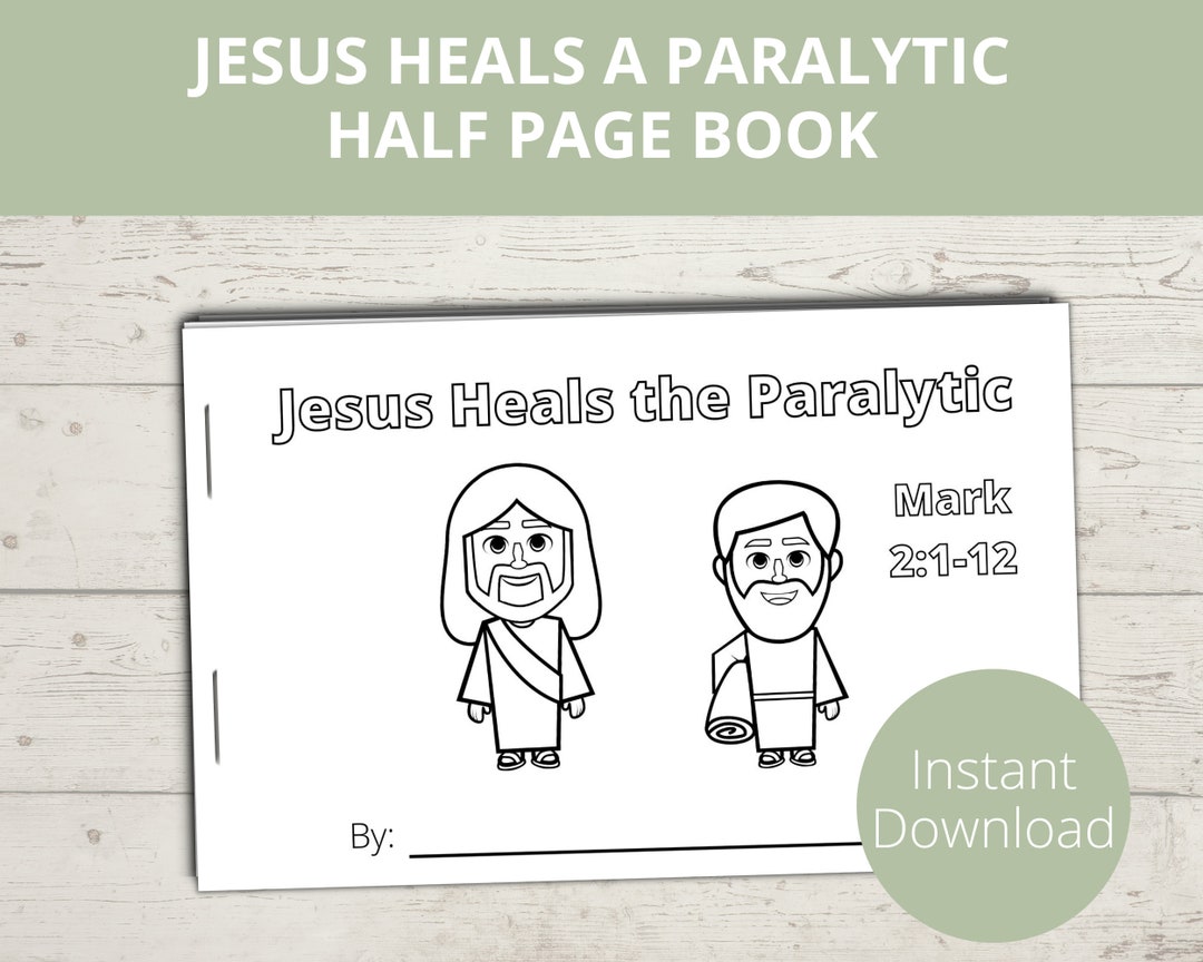 Jesus Heals the Paralyzed Man, Sunday School Craft, Miracles of Jesus ...