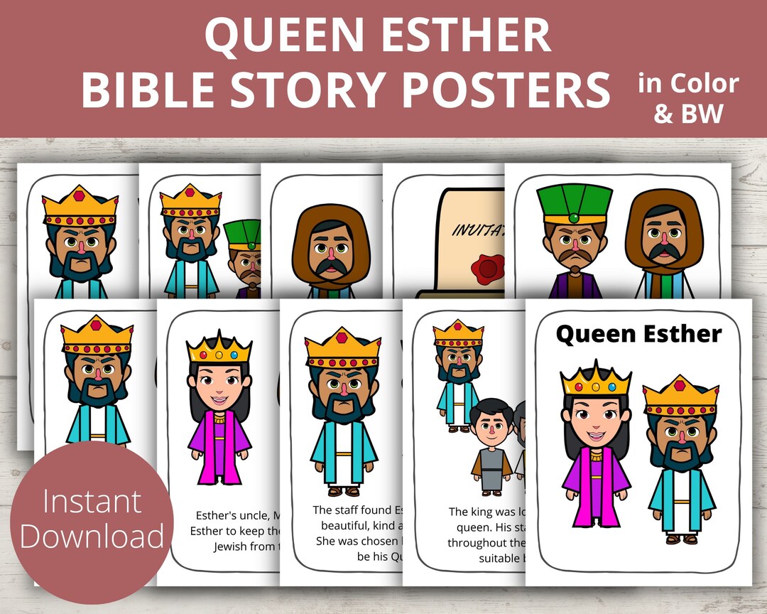 Queen Esther Esther 4 14 Queen Esther Crafts Church - Etsy