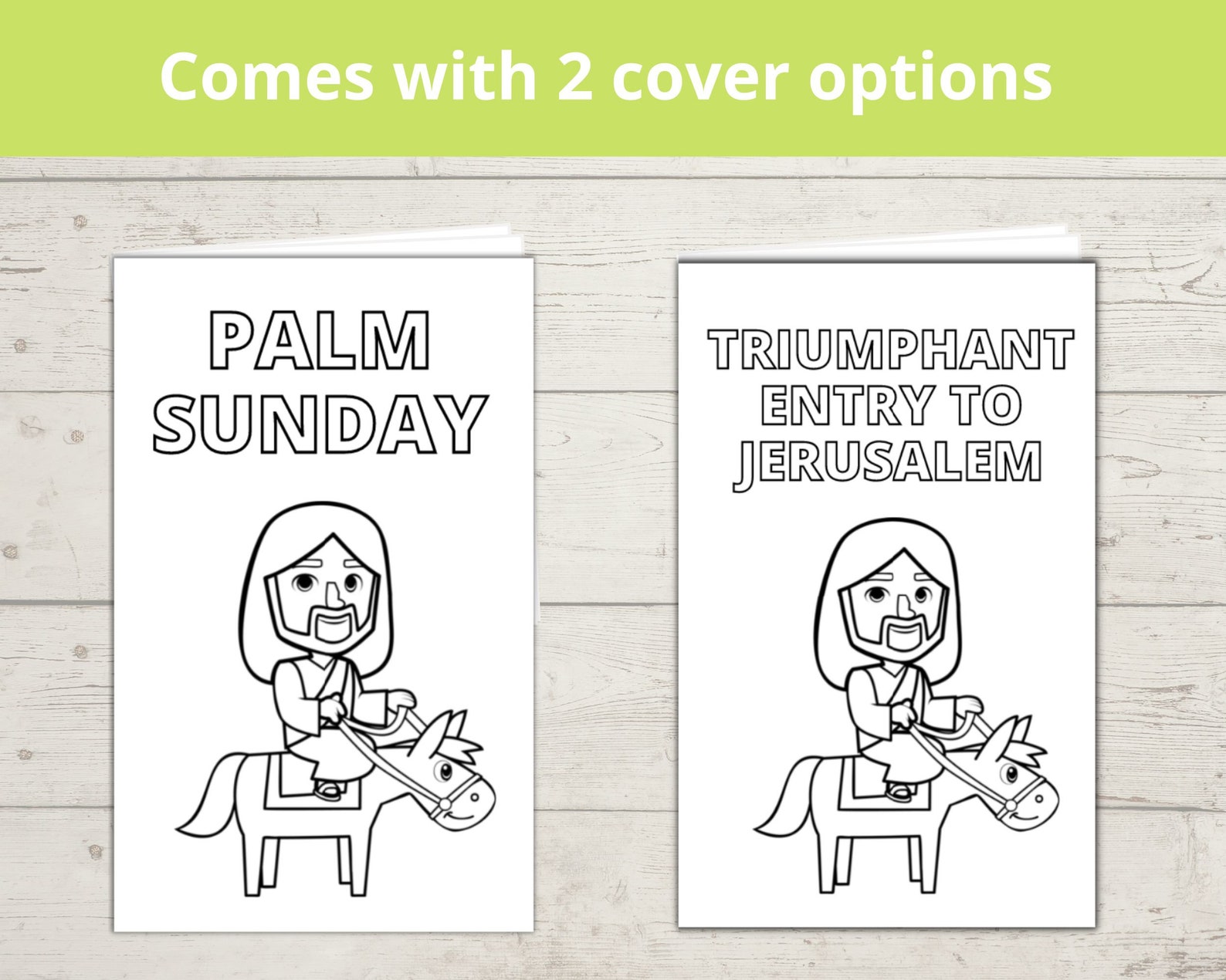 Palm Sunday Activity, Jesus Triumphant Entry to Jerusalem Sunday School ...