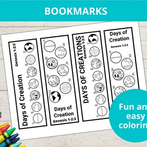 Days of Creation Bible Story Activities, Sunday School Craft, Activity ...