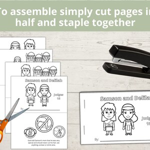 Samson and Delilah, Samson Bible Activities, Homeschool Bible, Mini ...