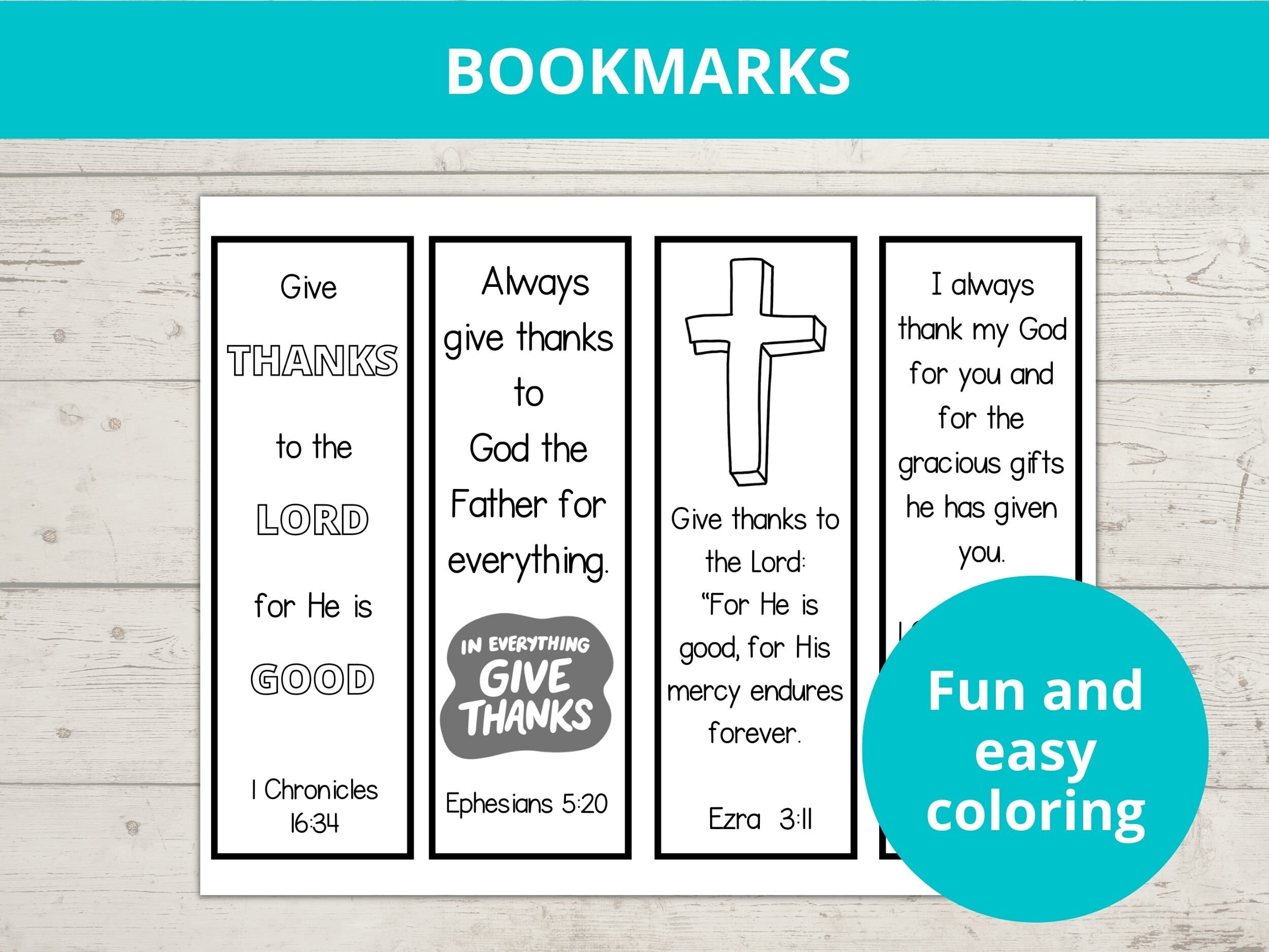 Give Thanks to the Lord, Bible Story Activity, Sunday School Craft ...