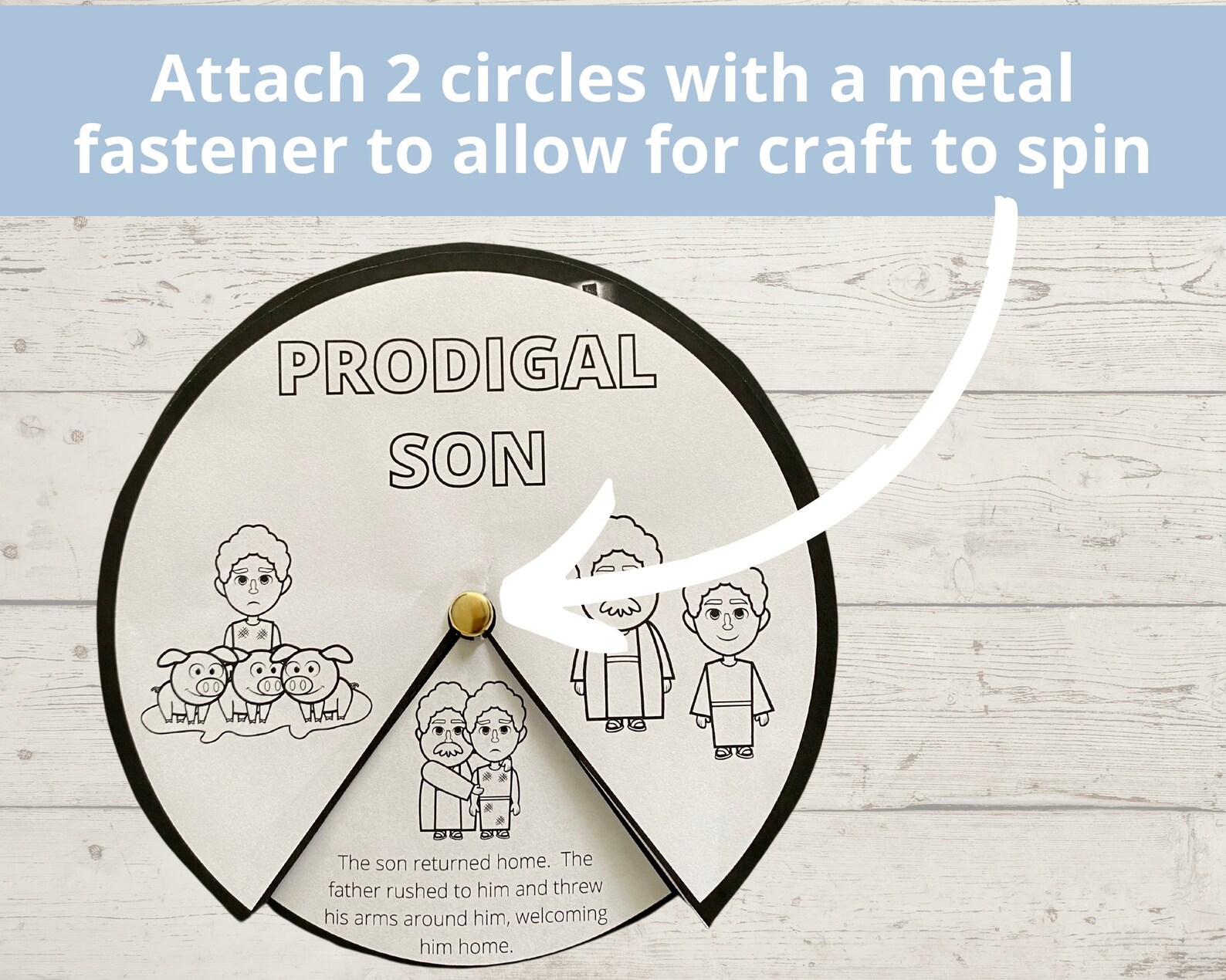 Prodigal Son Bible Story, Sunday School Craft, Parable of Prodigal Son ...