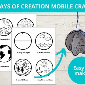 Days of Creation Bible Story Activities, Sunday School Craft, Activity ...
