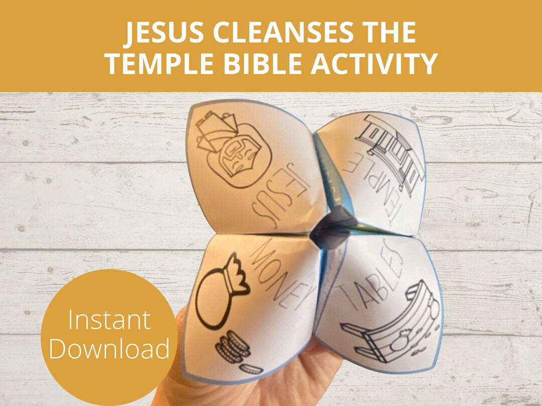 Jesus Cleanses the Temple, Bible Story Craft, Jesus Clears the Temple ...