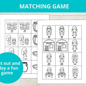 Mary and Martha, Bible Story Crafts, Mary Jesus, Sunday School Activity ...