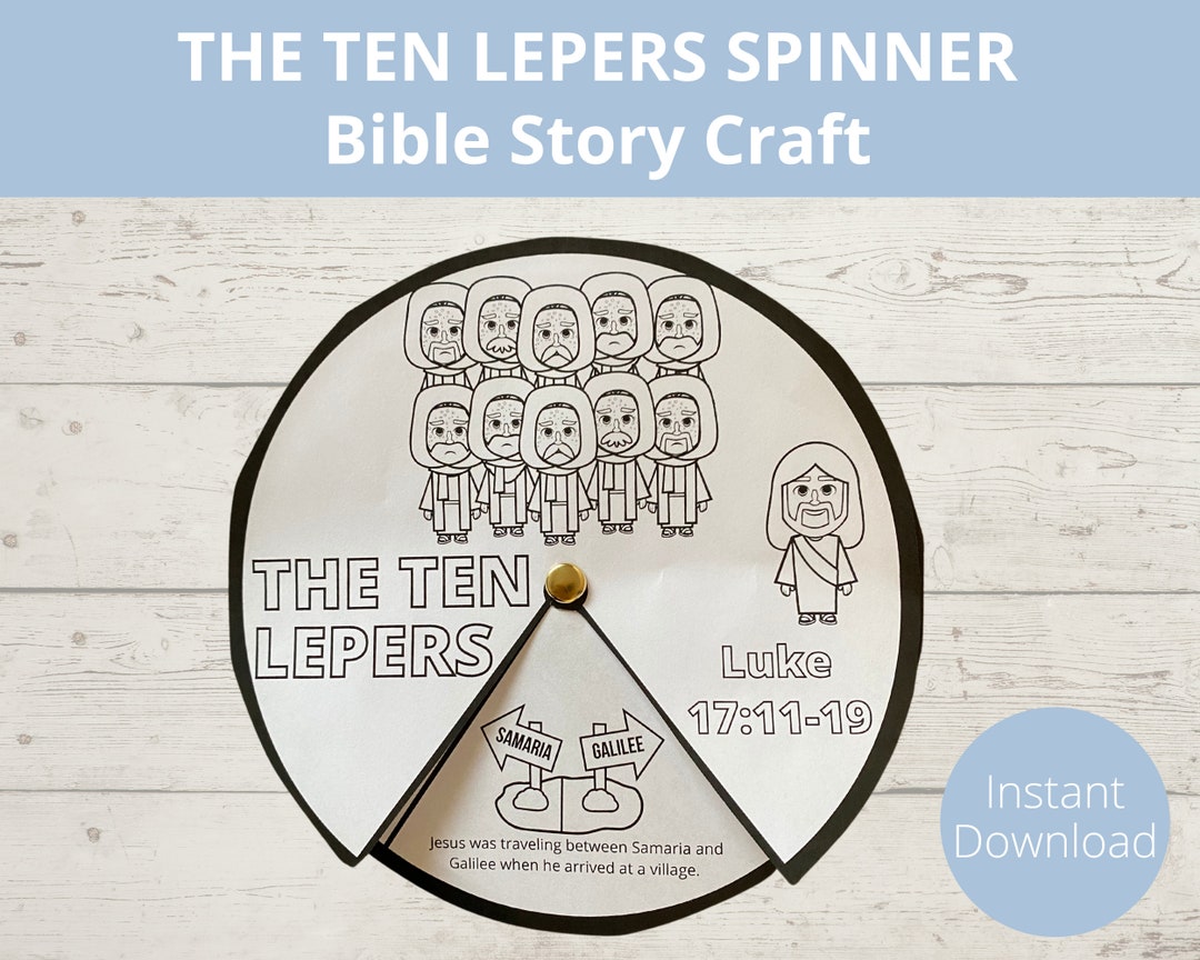 Ten Lepers, Sunday School Craft, Bible Story Activities, Jesus Miracles ...
