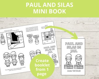 PAUL AND SILAS Bible Story Activity Posters Christian Homeschool ...
