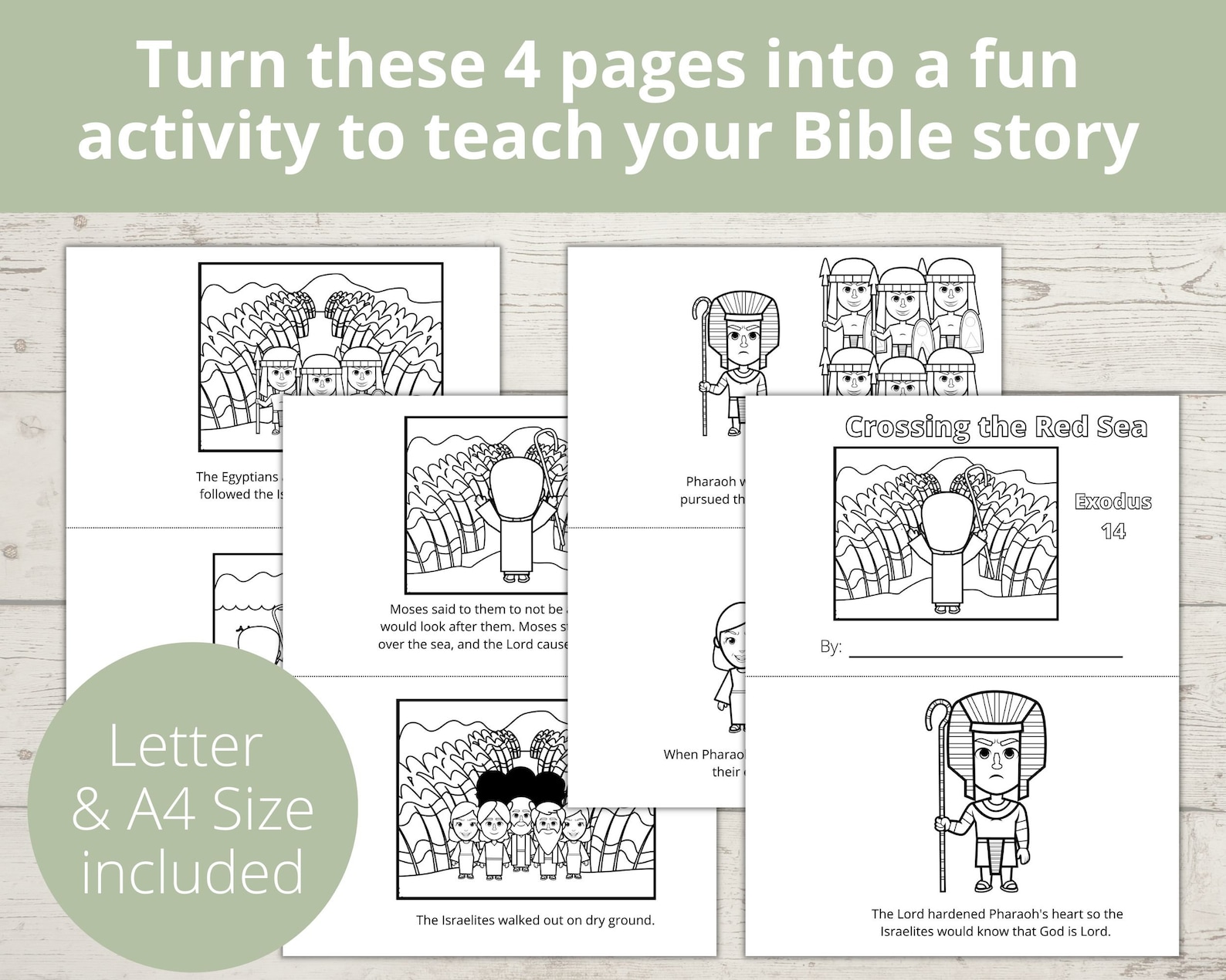 Crossing the Red Sea, Moses and the Parting of the Red Sea, Sunday ...