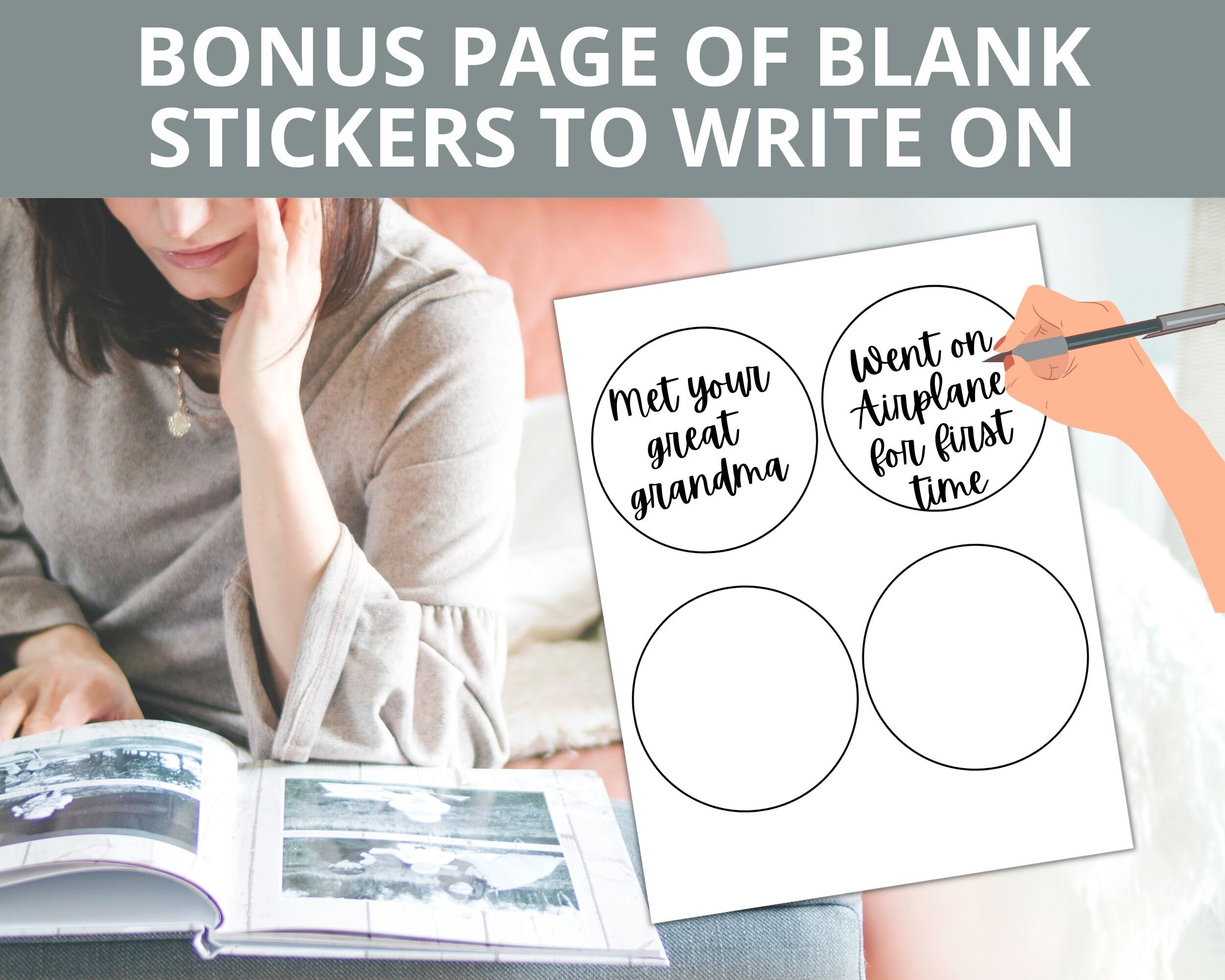 Adoption Milestone Stickers, Printable Milestone, Adoption Sticker ...