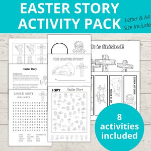 Easter Story Bible Story Activities, Sunday School Craft, Jesus Cross ...