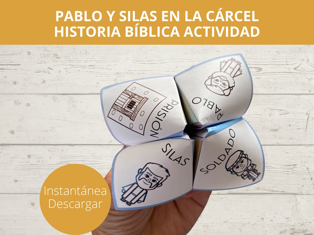 En Español, Pablo Y Silas En La Cárcel Historia Bíblica Actividad, Paul ...