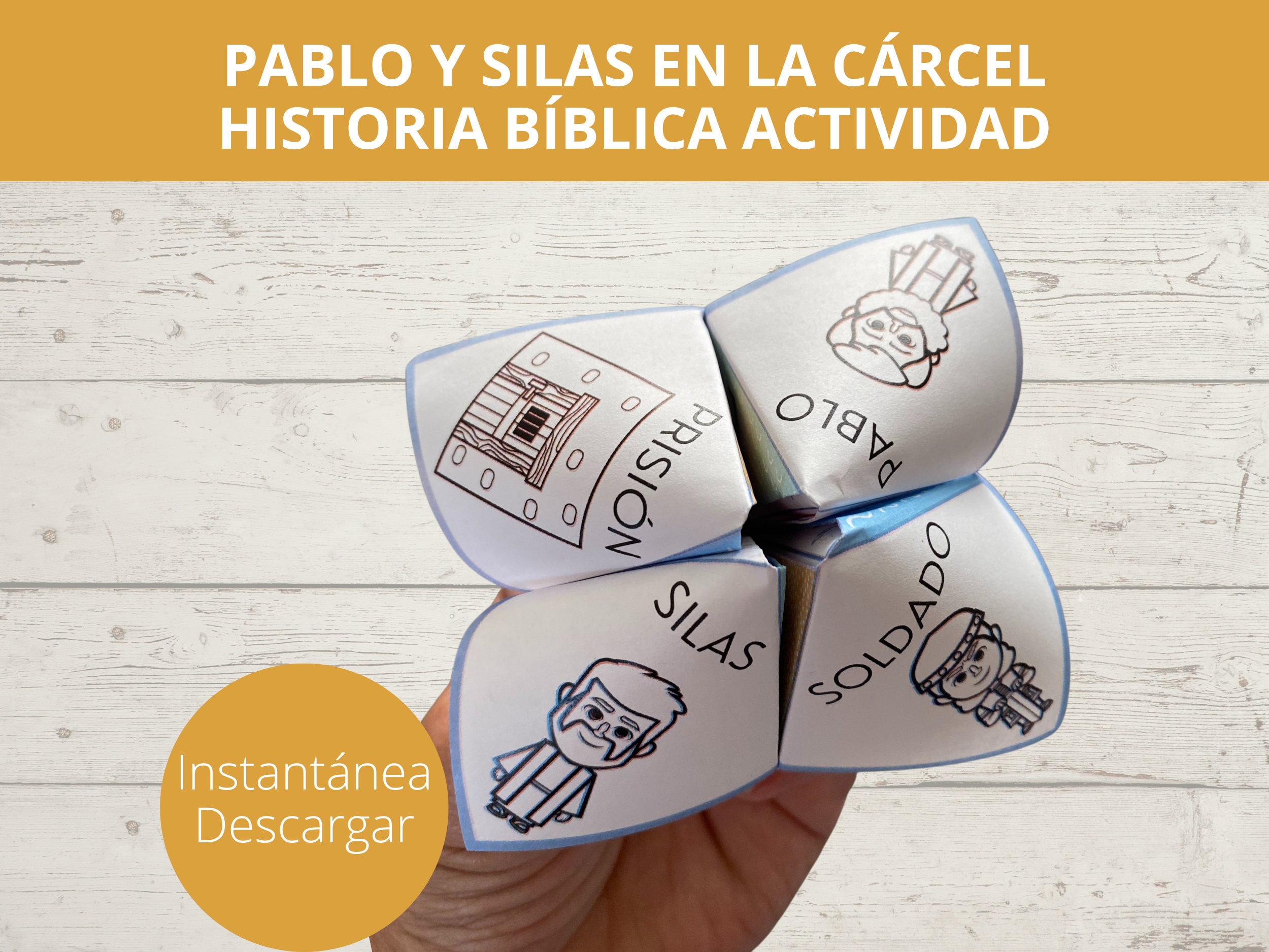 En Español, Pablo Y Silas En La Cárcel Historia Bíblica Actividad, Paul ...