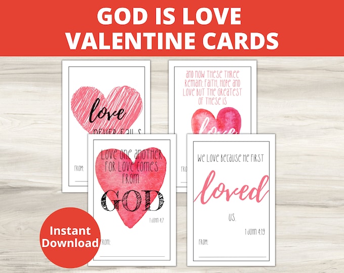 Printable Valentine Card | Christian, Scripture, Bible Verse Valentine ...