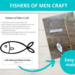 Fishers of Men, Bible Story Activities, Sunday School Crafts, Activity ...