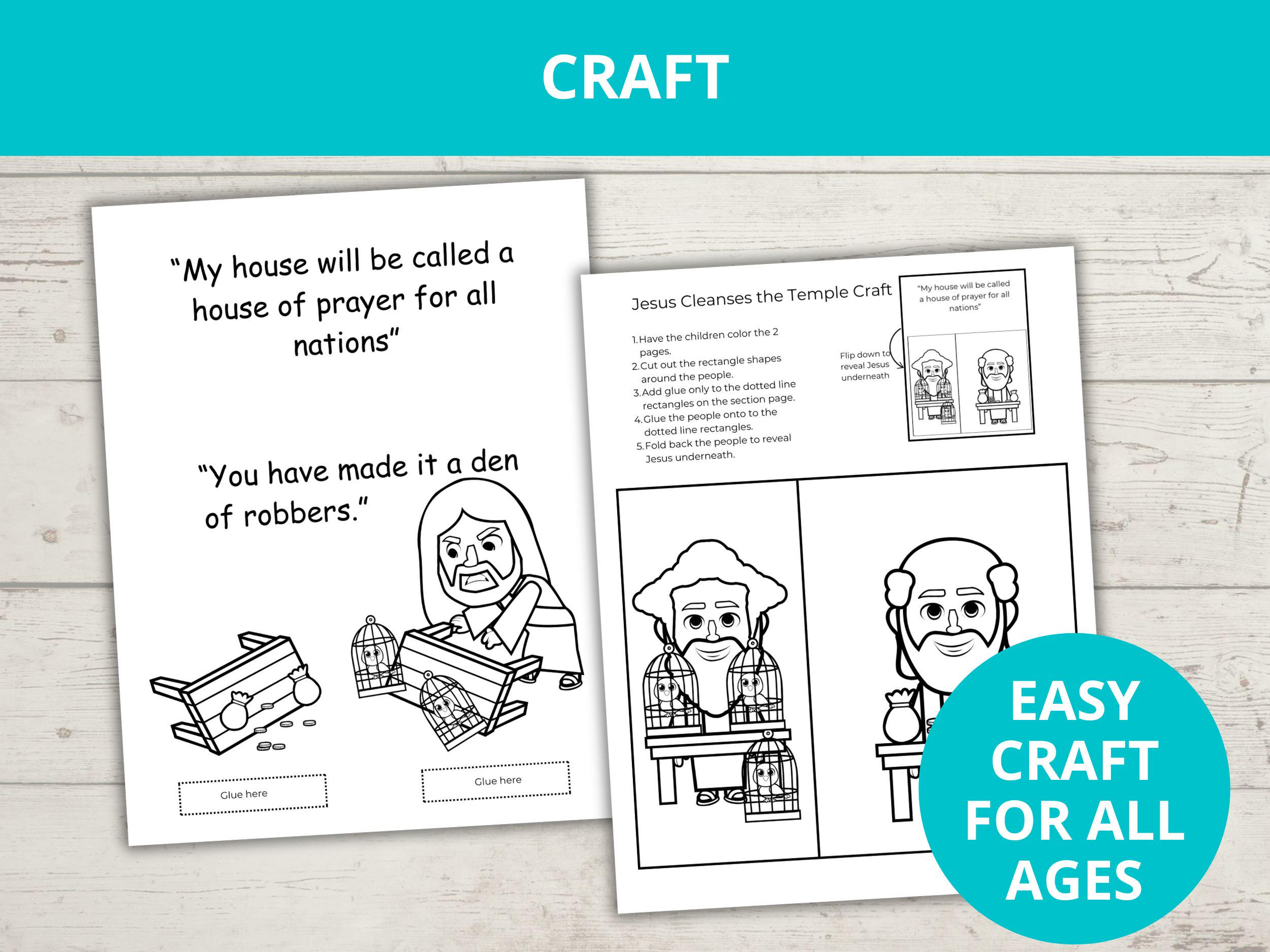 Jesus Cleanses the Temple, Jesus Clears the Temple, Sunday School ...