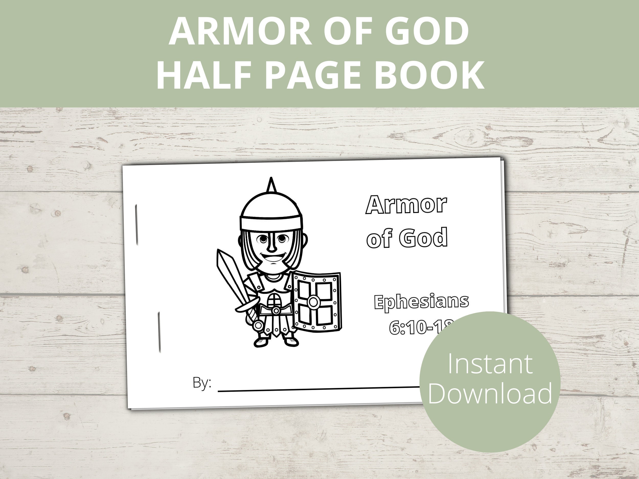 Armor of God Craft, Full Armor of God, Sunday School Craft, Ephesians 6 ...