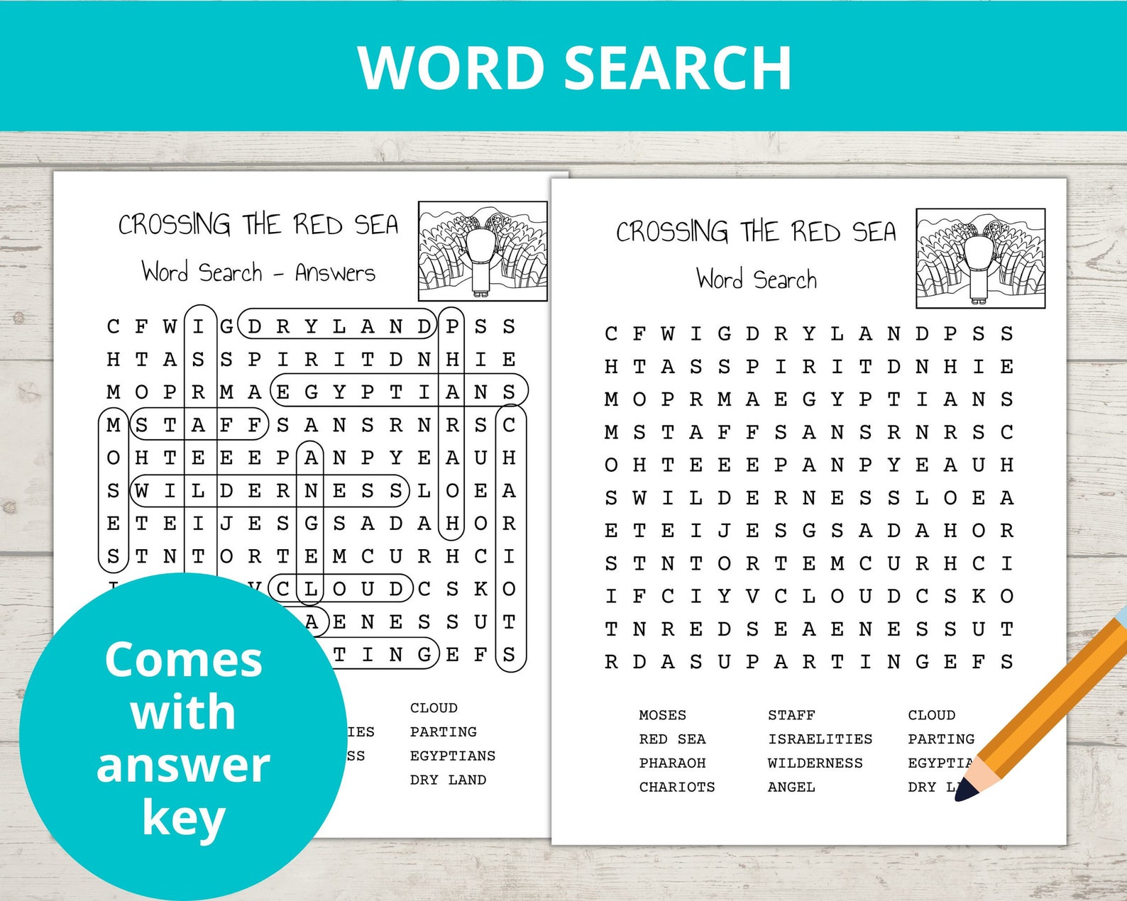 Crossing the Red Sea, Parting the Red Sea, Moses Red Sea Craft, Moses ...