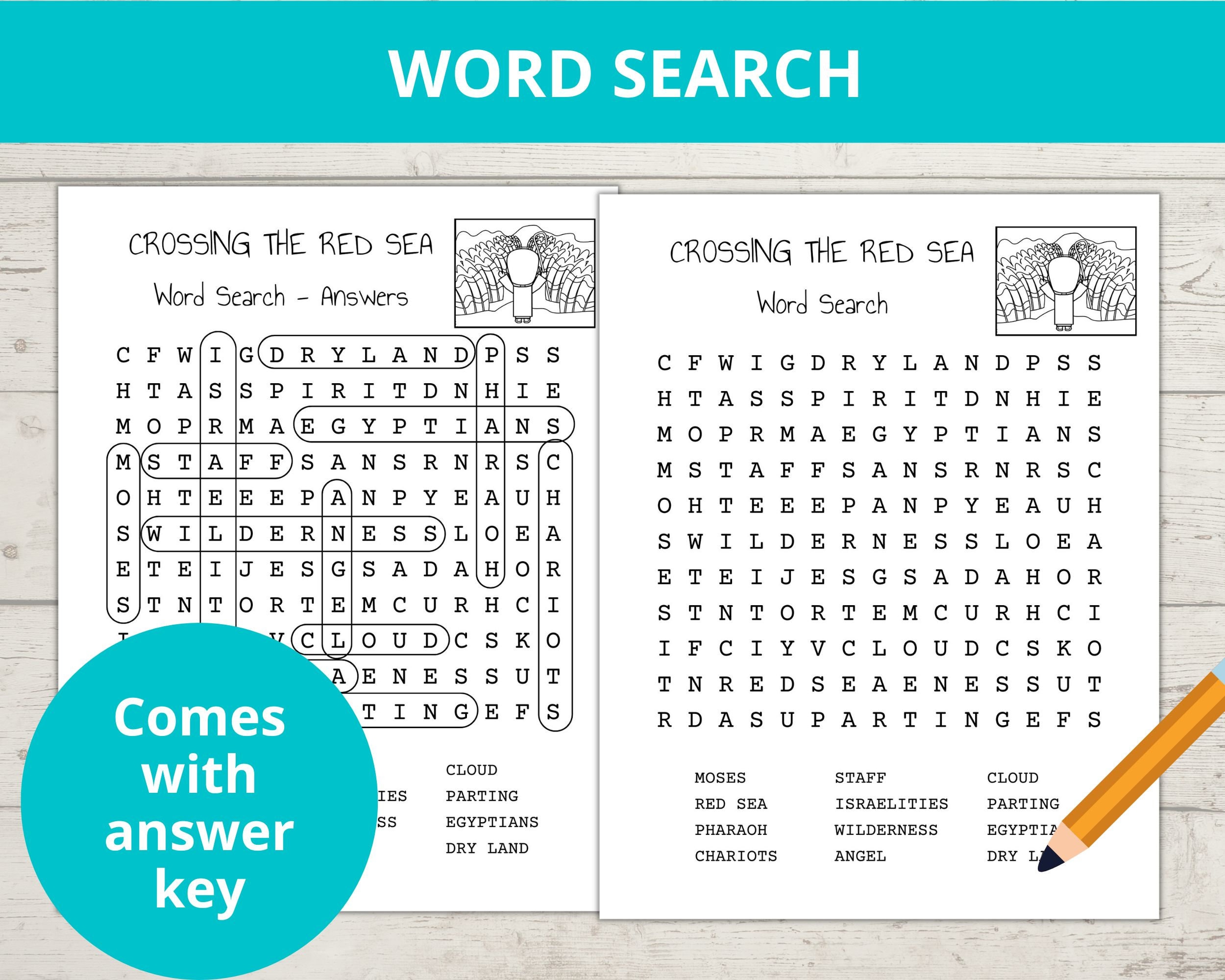 Crossing the Red Sea, Parting the Red Sea, Moses Red Sea Craft, Moses ...