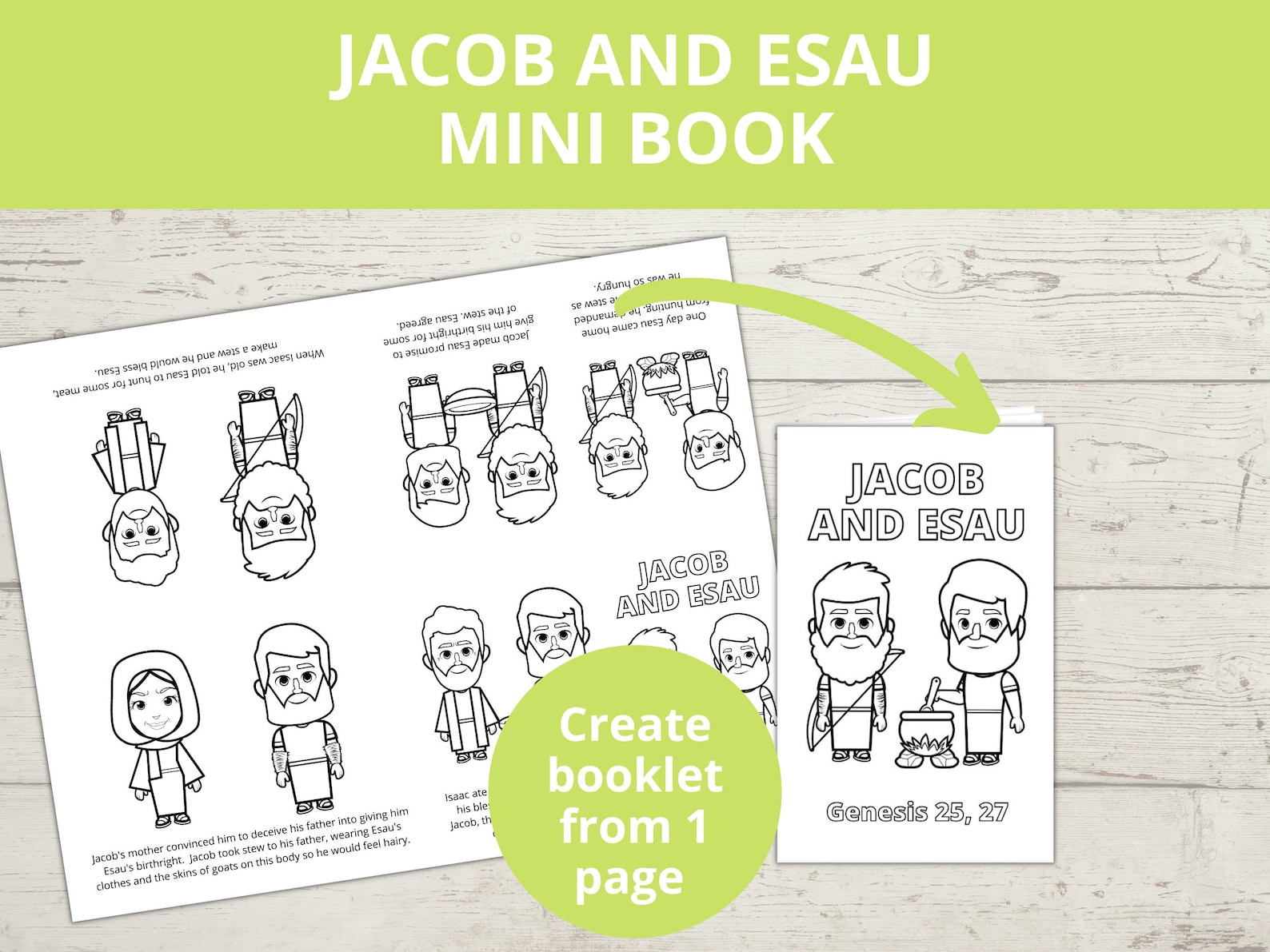 Jacob and Esau Craft, Bible Story Activities, Sunday School Craft ...